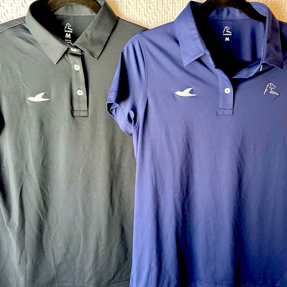 Rhoback | Tops | Rhoback Shortsleeve Performance Polos Bundle Black Navy Size M Nwot | Poshmark